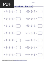 Adding & Subtracting Improper Fractions | PDF | Arithmetic | Teaching ...