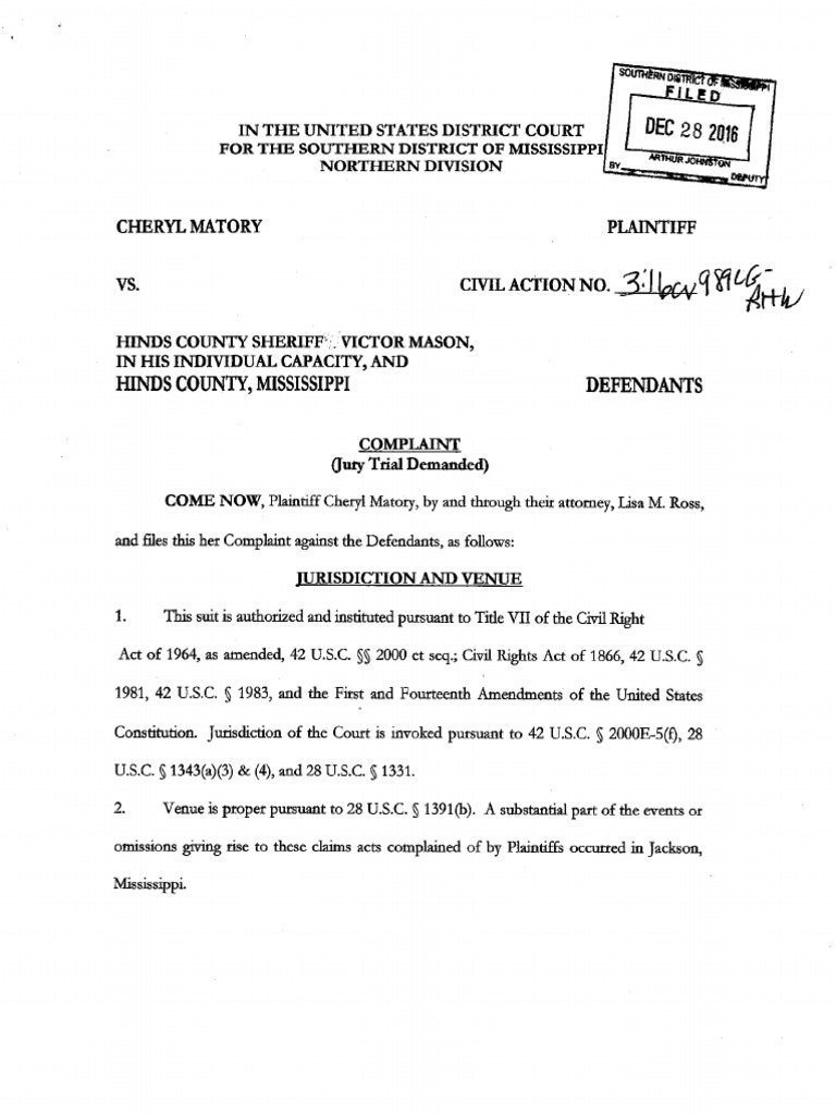 Complaint - Matory | PDF