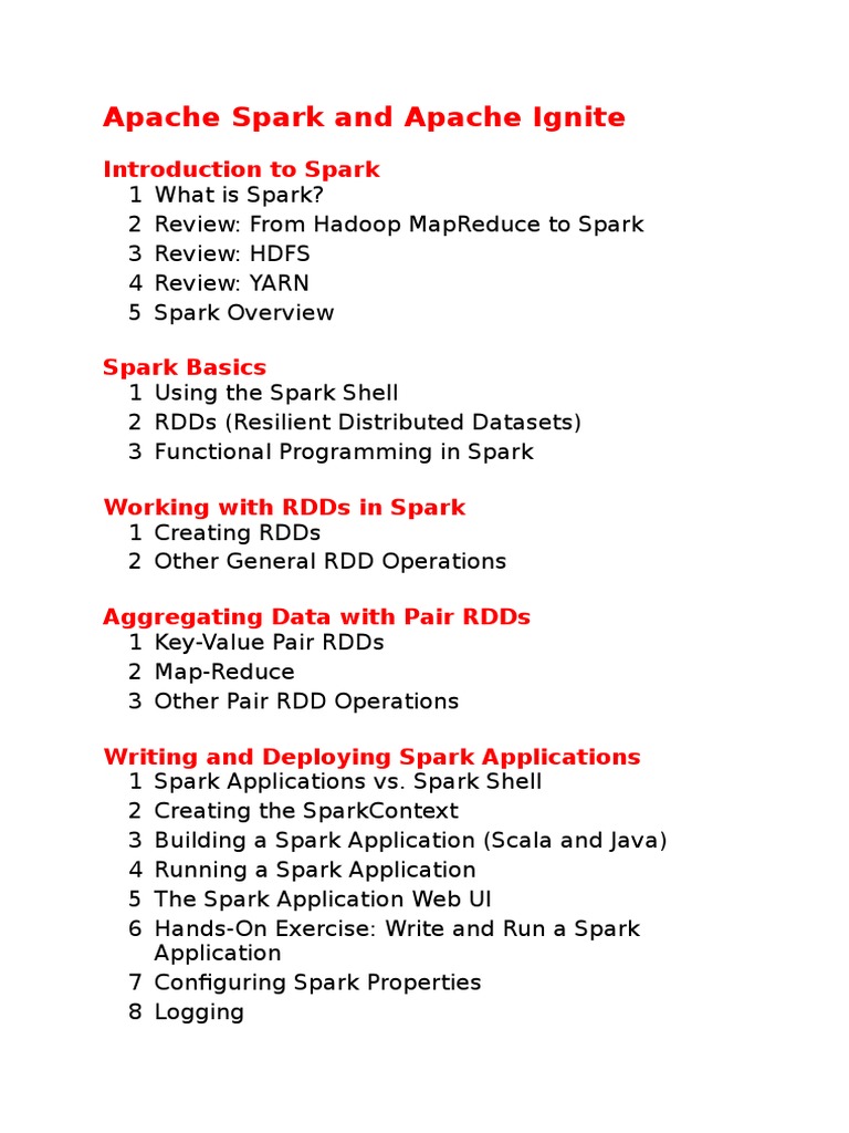 An Introduction To Apache Spark And Apache Ignite A Guide To Distributed In Memory Computing