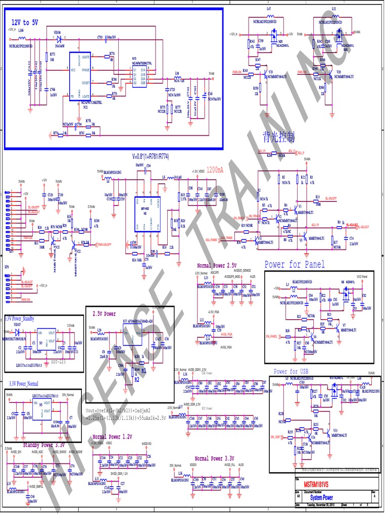System Power Distribution Schematic for an Embedded Device | PDF ...