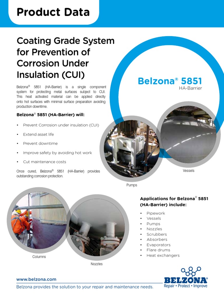 Belzona 5851 PDF | PDF | Corrosion | Building Engineering