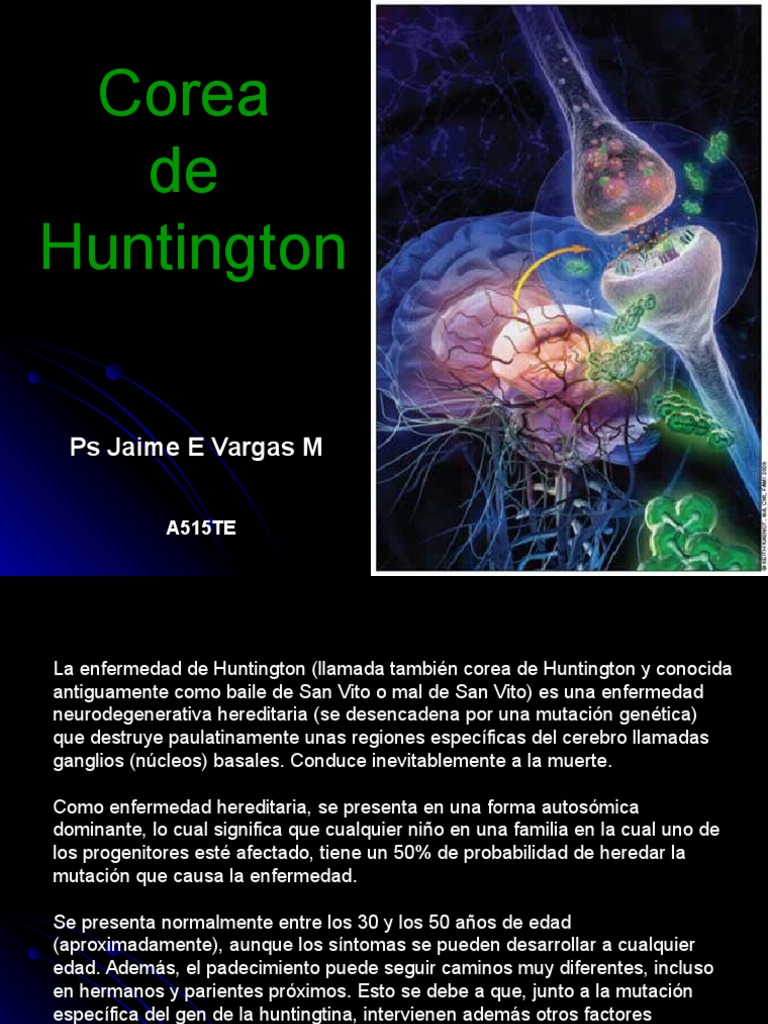 Corea de Huntington | Inhibidor selectivo de la recaptación de ...