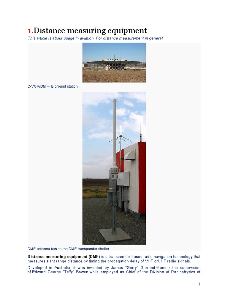 Understanding Distance Measuring Equipment | PDF