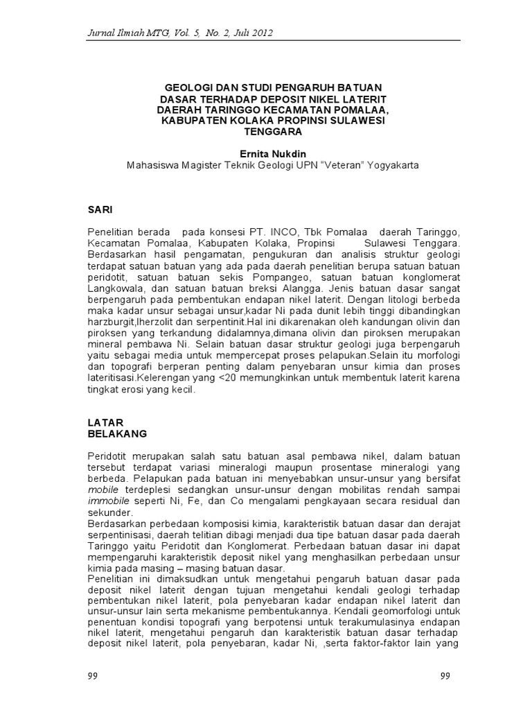 Jurnal Geologi Struktur | PDF | Sains & Matematika