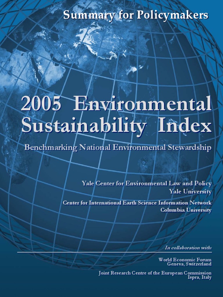 2005 Environmental Sustainability Index | PDF | Air Pollution ...