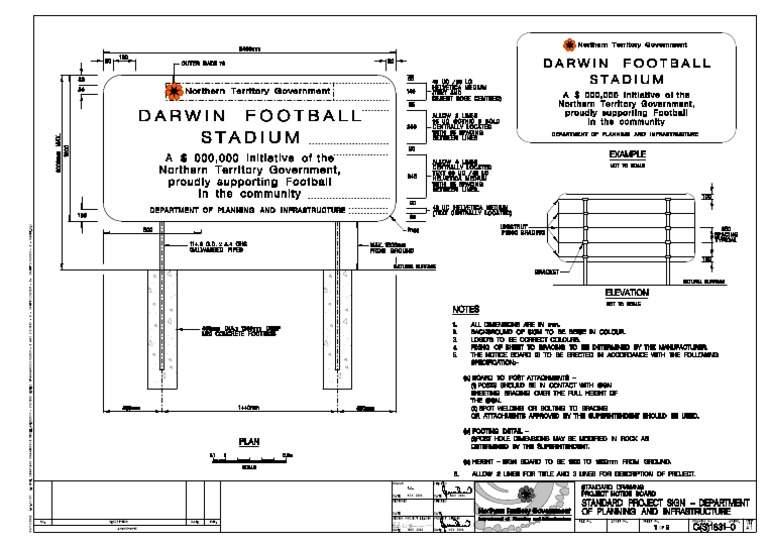 Specifications for a Standard Project Notice Board for the Northern ...