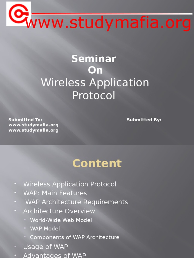 Wireless Application Protocol | PDF | Web Server | Internet & Web