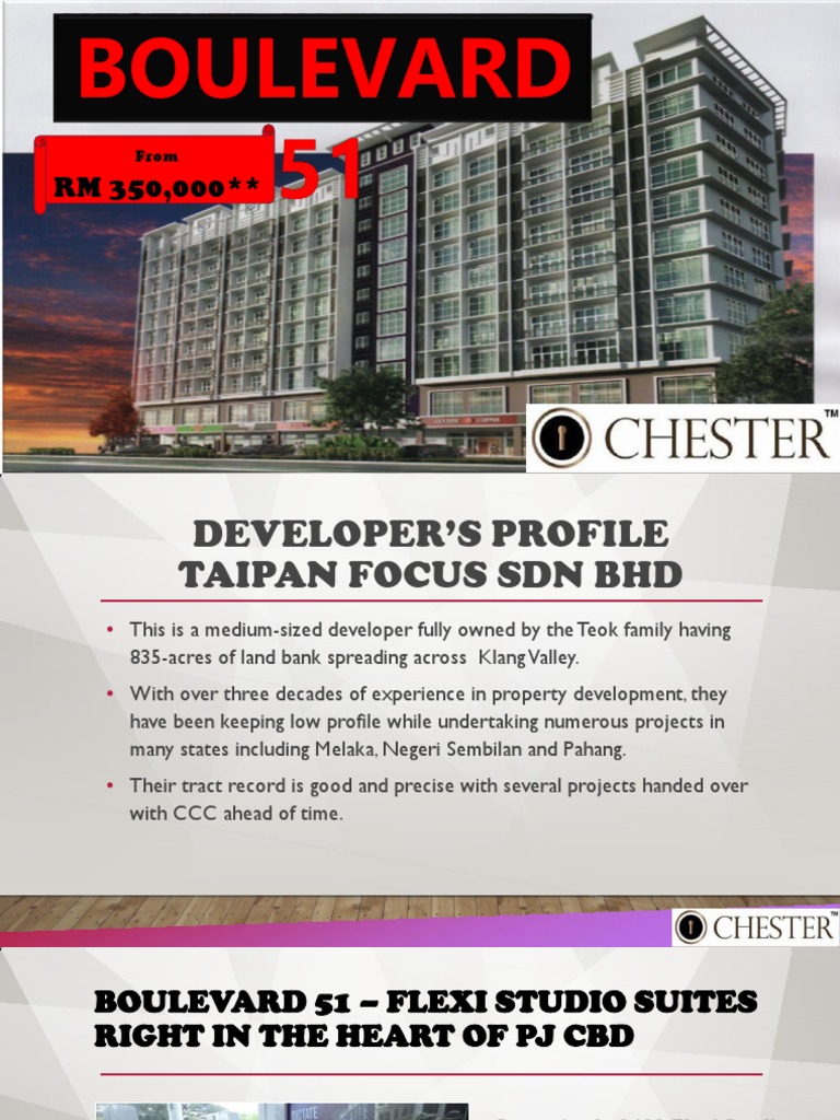 Boulevard 51 Flexi Studio Suites Overview | PDF | Economies | Economy ...