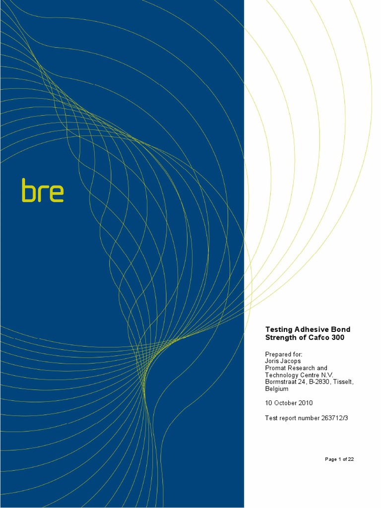 Adhesion Test CAFCO 300 | PDF | Adhesive | Concrete