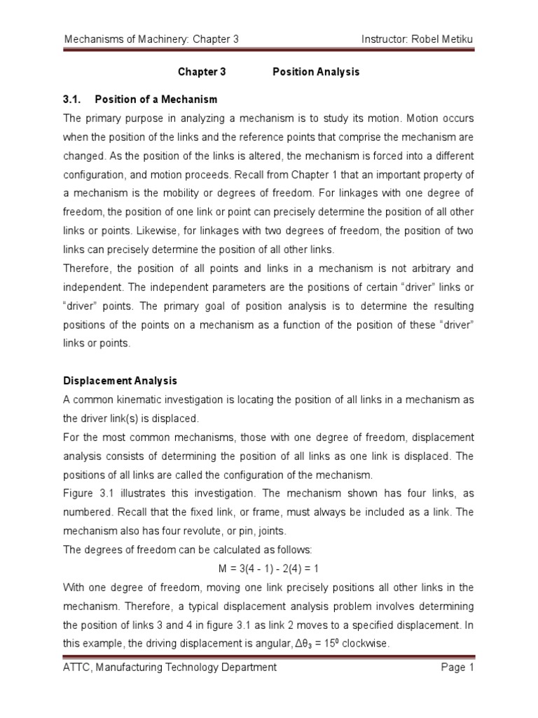 Chapter 3 Handout | PDF | Machine (Mechanical) | Euclidean Vector
