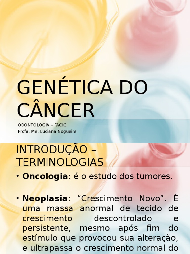 Genética Do Câncer | Ciclo de Célula | Câncer