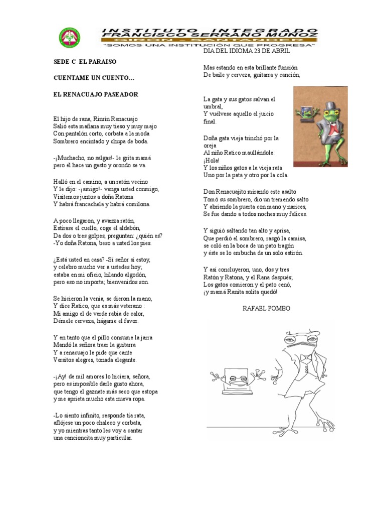 Poema Rin Rin Renacuajo