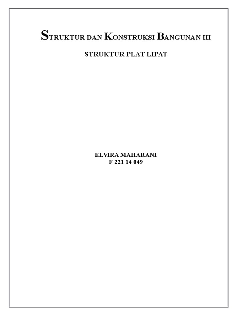 Struktur Dan Konstruksi Bangunan III Rani | PDF