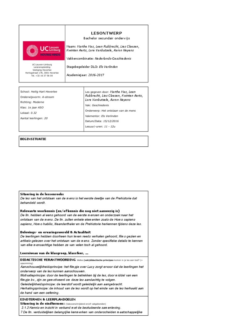 Microteachinggeschiedenisaf | PDF