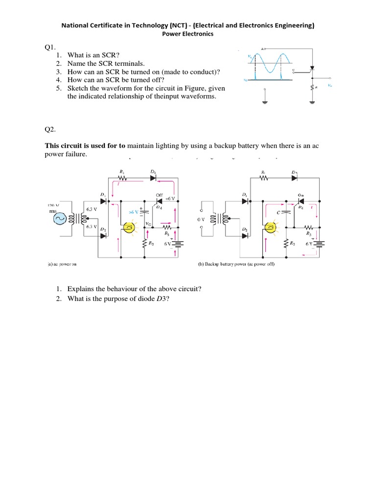 National Certificate in Technology (NCT) - (Electrical and Electronics ...