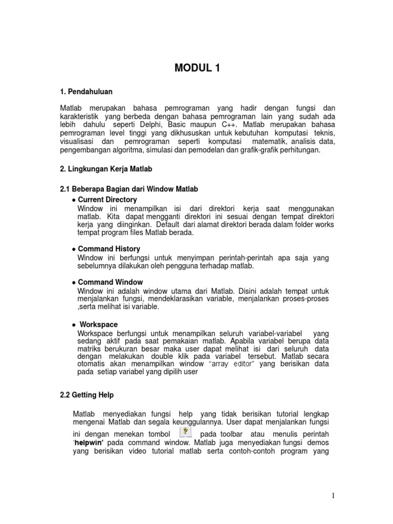 Praktikum Mencari Akar Dengan Matlab | PDF