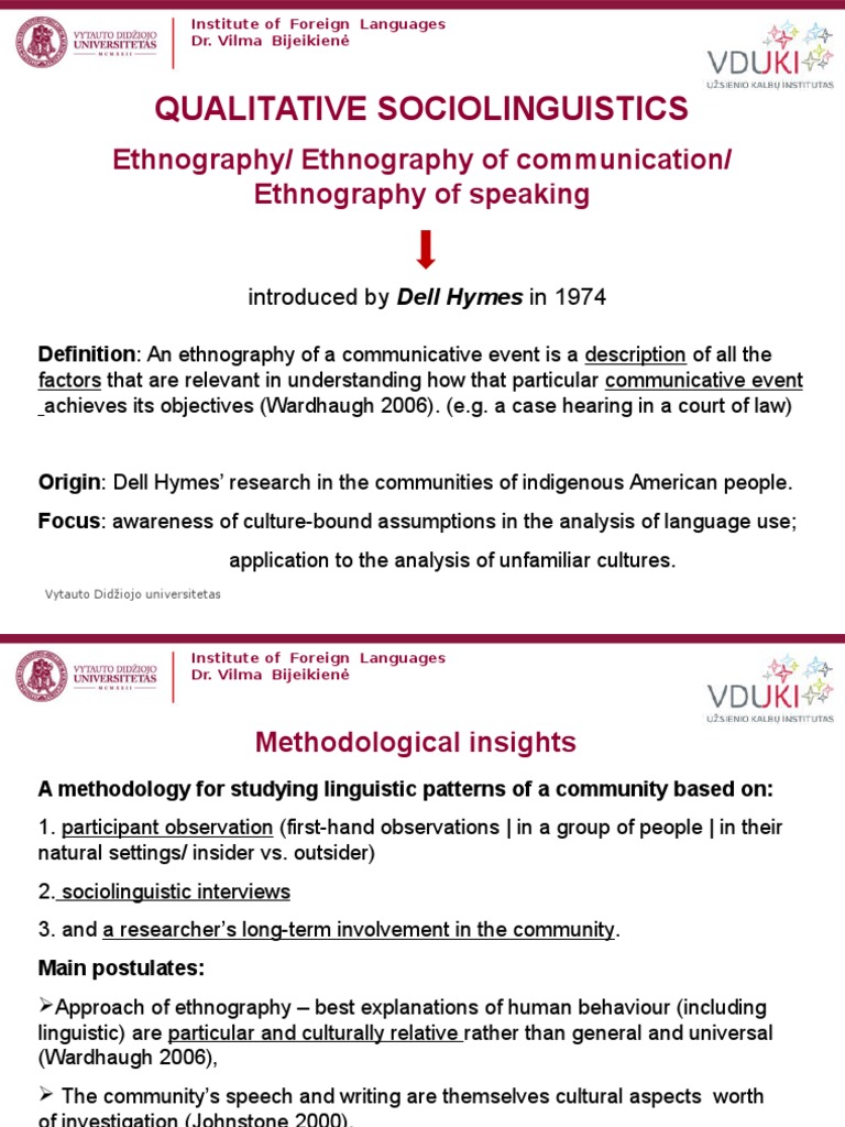25 - Ethnography of Communication | PDF | Ethnography | Linguistics