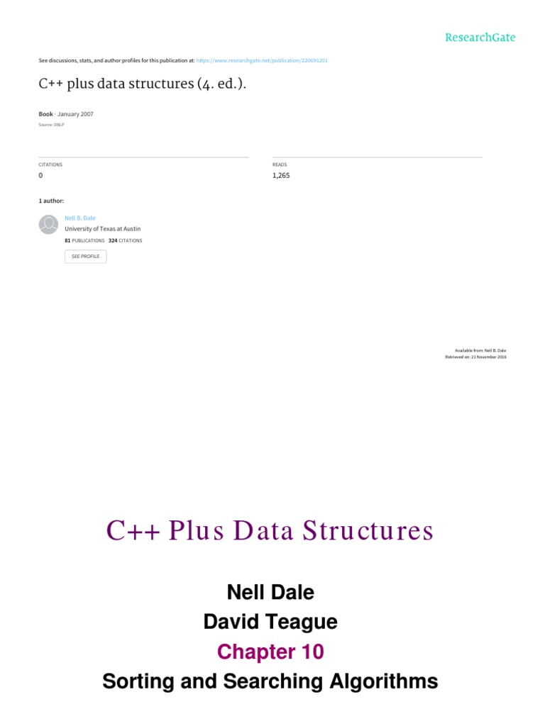 C Plus Data Structures 4 Ed | PDF | Applied Mathematics | Discrete Mathematics