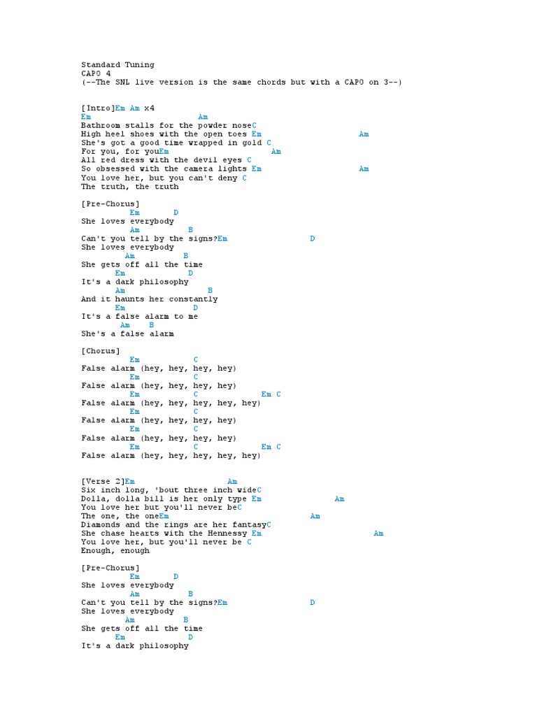 Standard Tuning | PDF | Song Structure | Guitars