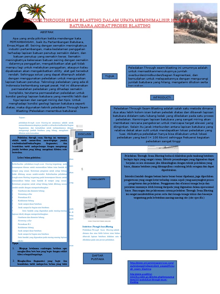 Penggunaan Metode Through Seam Blasting Dalam Upaya Meminimalisir ...