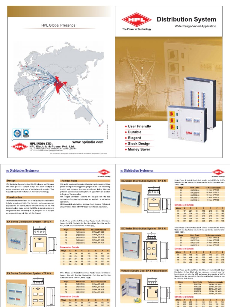 HPL Global Presence: HPL Electric & Power Pvt. LTD | PDF