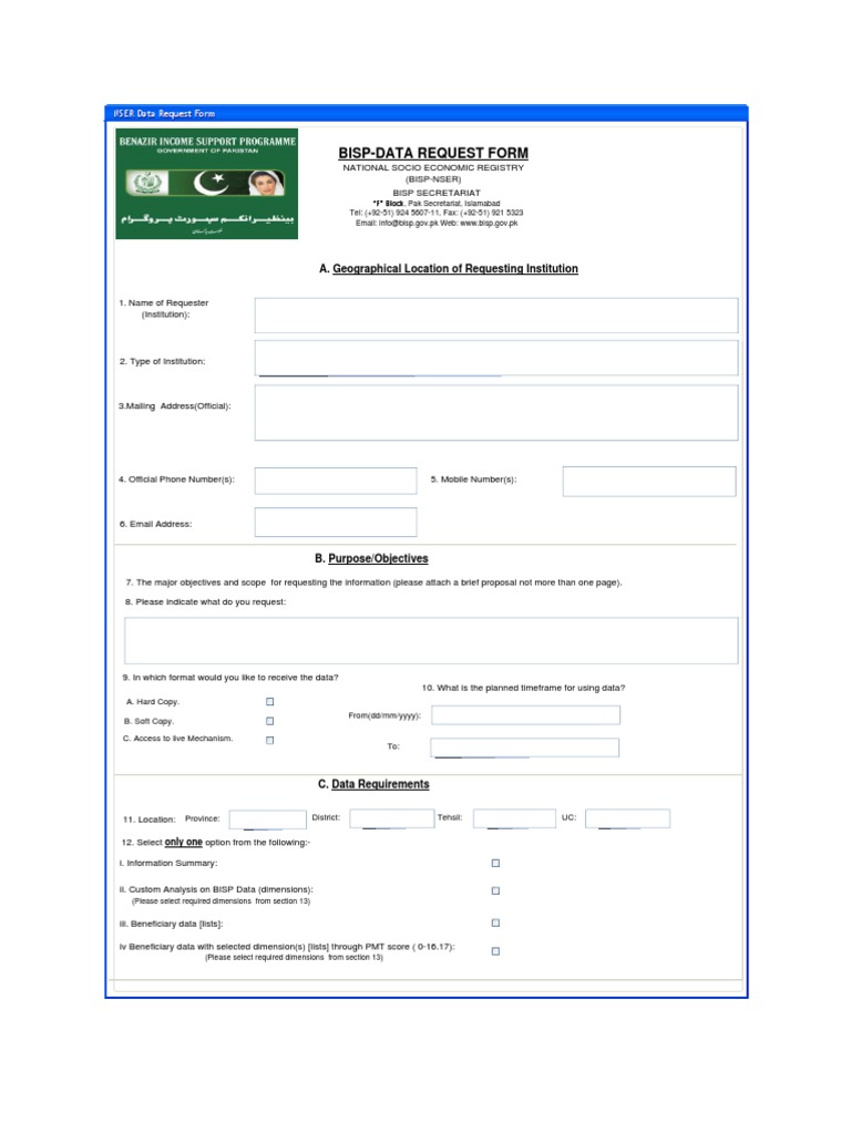 Data Sharing Form | PDF