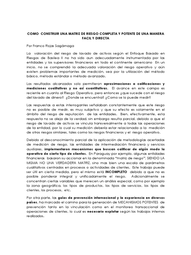 Como Construir Matriz PDF | PDF