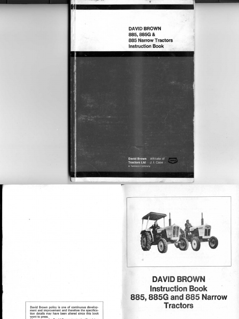 David Brown 885 885g 885narrow Instruction Part 2 Pdf Pdf