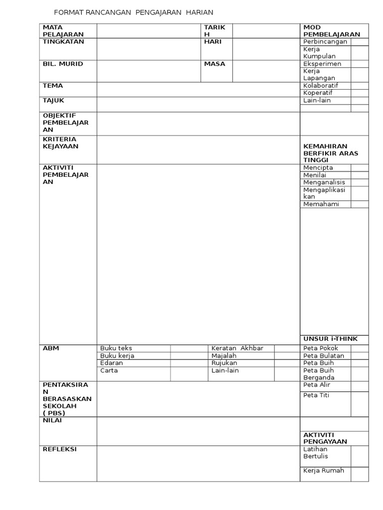 Format Rancangan Pengajaran Harian Rancangan Pengajar - vrogue.co Format Rancangan Pengajaran Harian Rancangan Pengajar - vrogue.co