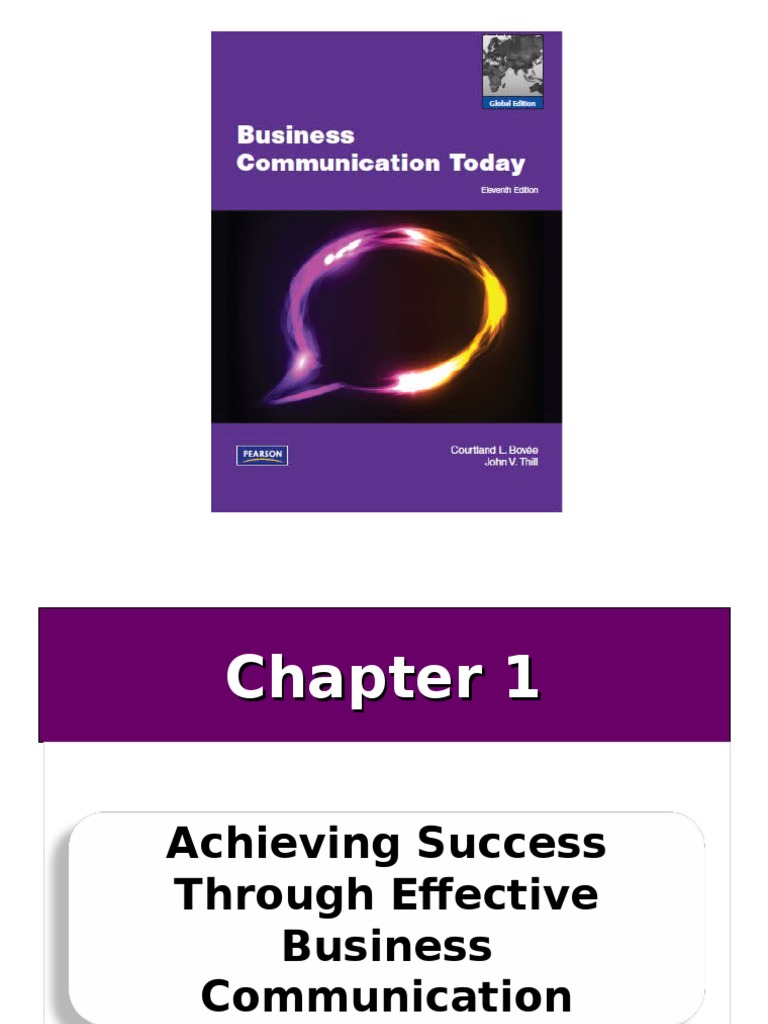 1 Achieving Success Through Effective Business Communication | PDF ...