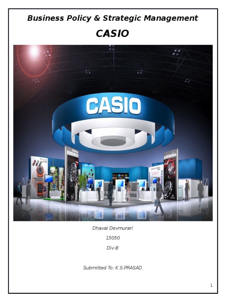 Casio: Business Policy & Strategic Management | PDF