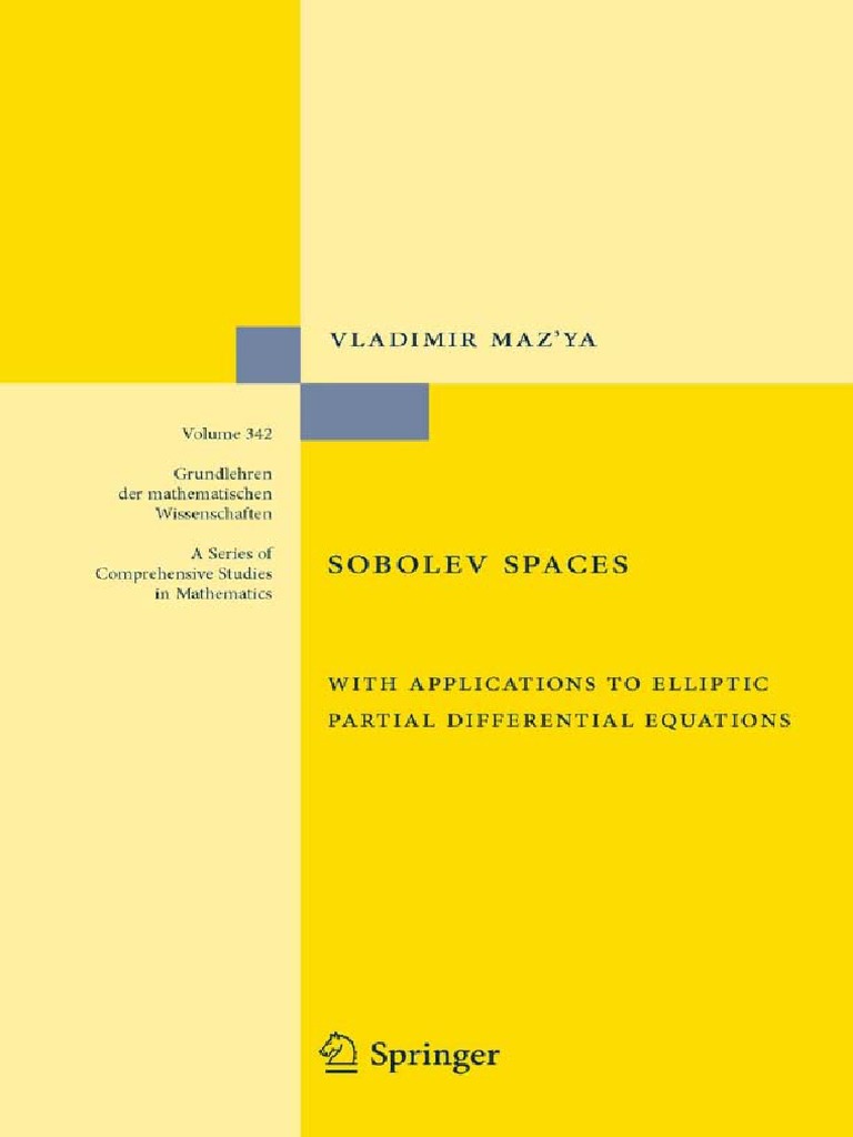 2997 Sobolev Spaces With Applications To Elliptic Partial
