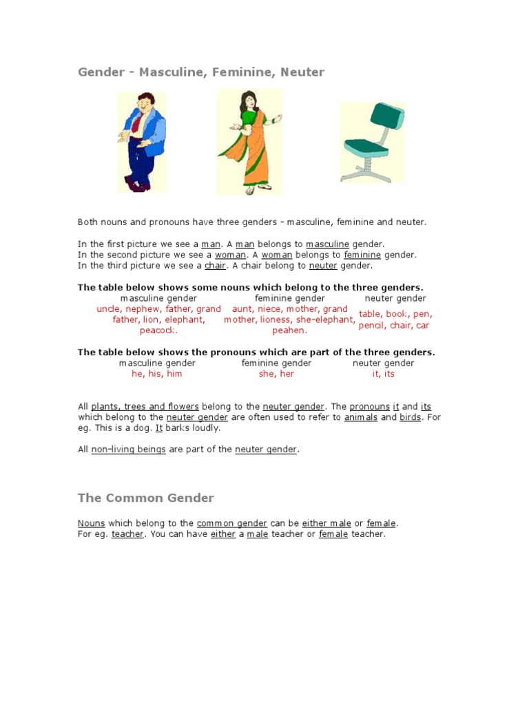 Gender | PDF | Grammatical Gender | Languages