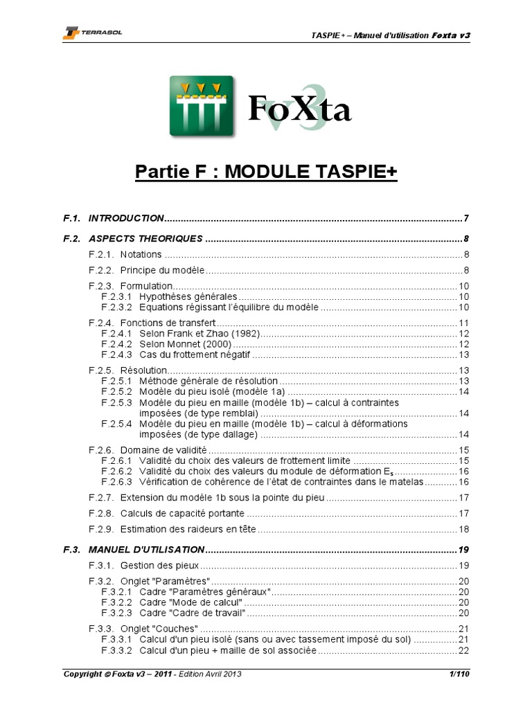 Foxta v3 - Partief Taspie | PDF | Matrice (Mathématiques) | Fondation ...