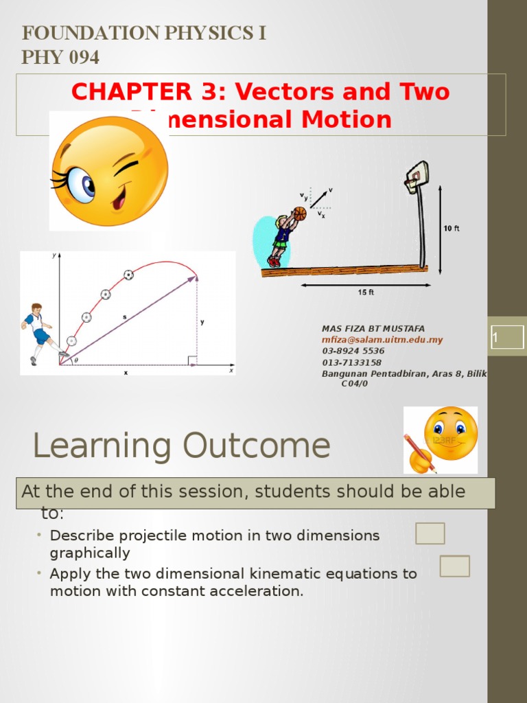 Chapter 3-Vectors and Two Dimensional Motion | PDF | Acceleration ...