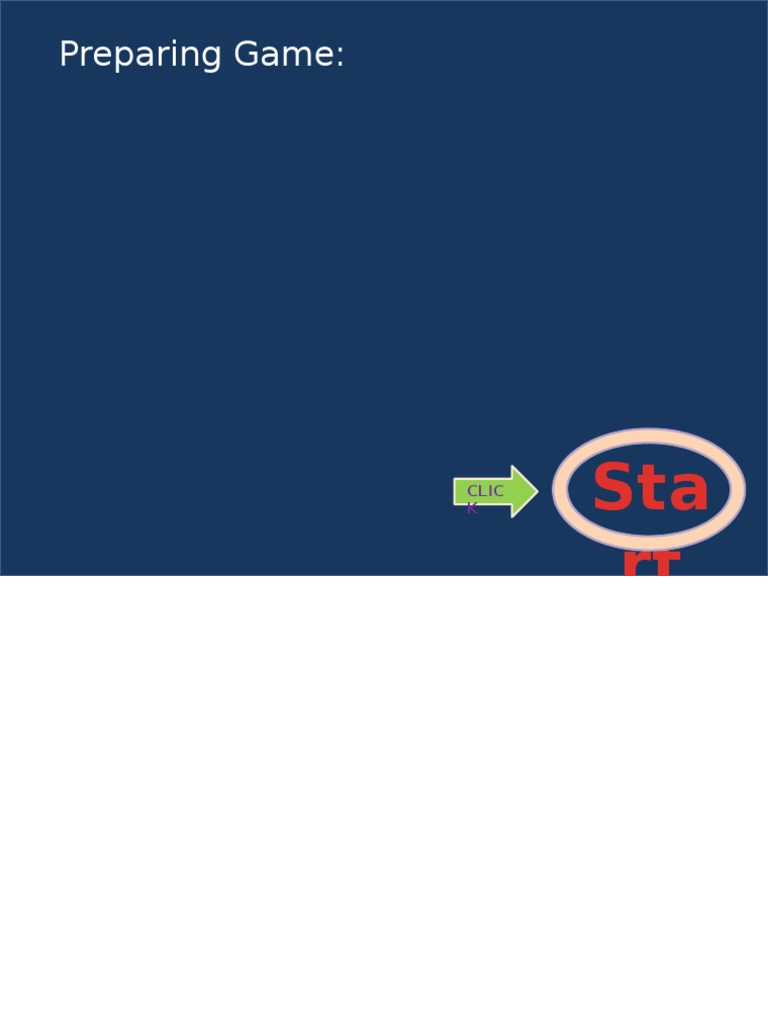 Preparing Game:: Sta RT | PDF