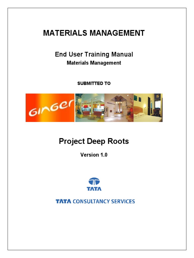 Sap MM End User Training Manual PDF | PDF | Menu (Computing) | Procurement