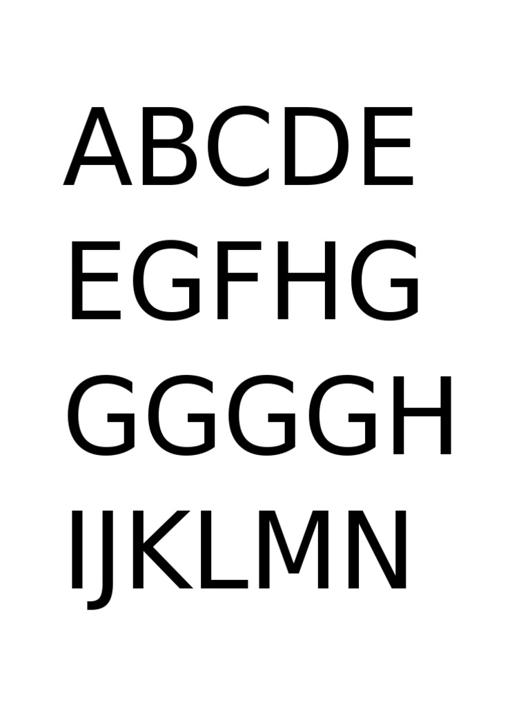 Abcde Egfhg GGGGH Ijklmn | PDF
