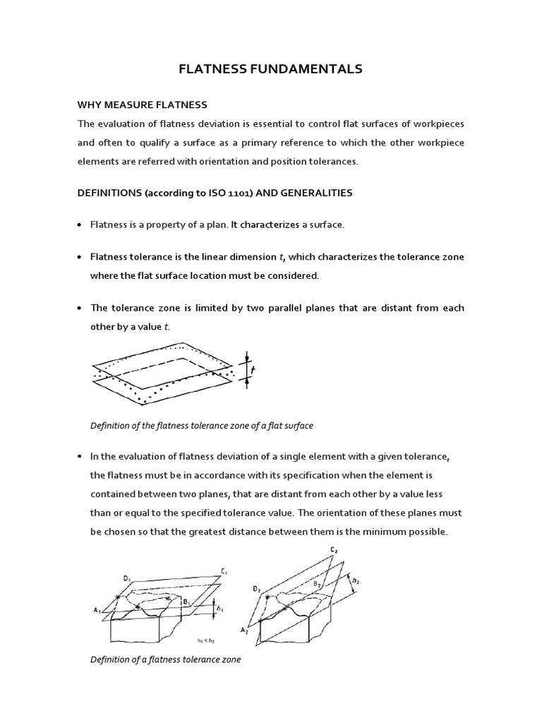 Flatness Fundamentals | PDF | Engineering Tolerance | Plane (Geometry)