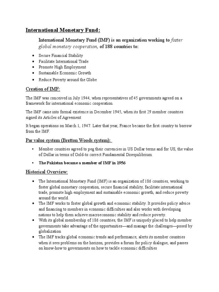 F2 International Monetary Fund Assignment Complete | Download Free PDF | Special Drawing Rights ...