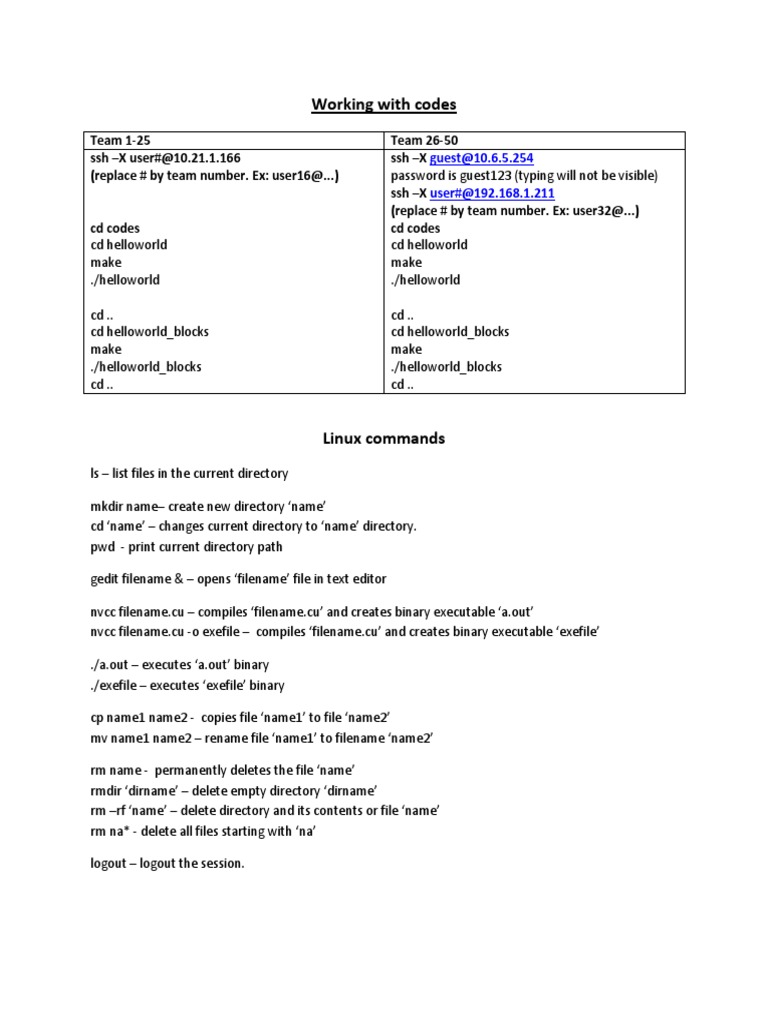 Cheat Sheet CUDA | Download Free PDF | Thread (Computing) | Variable ...