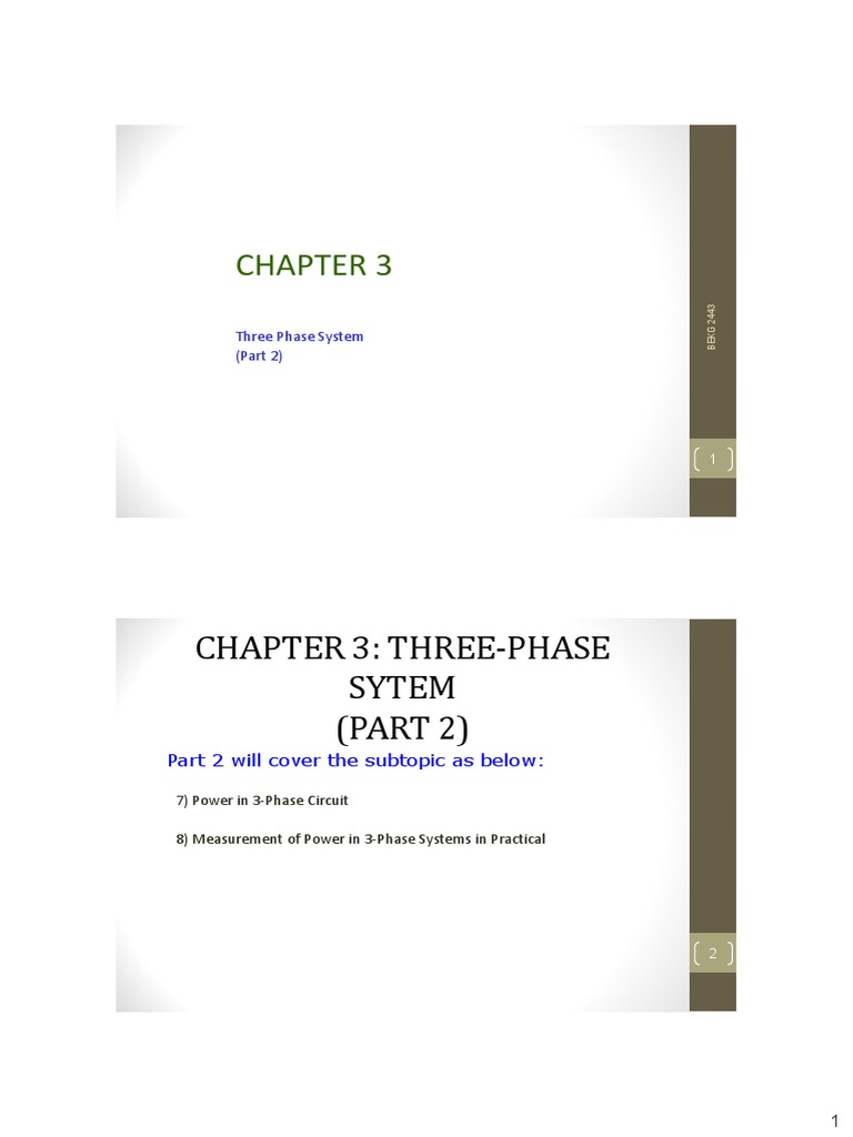 Three-Phase Power Measurement Guide | PDF | Ac Power | Electronics
