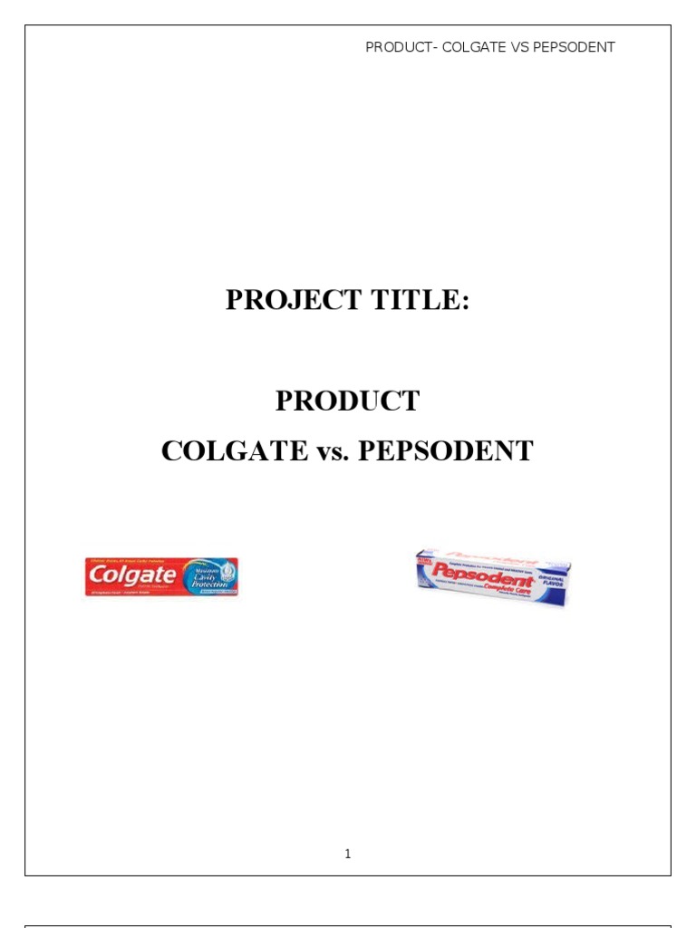 Colgate Vs Pepsodent Mr555 | PDF | Oral Hygiene | Human Tooth