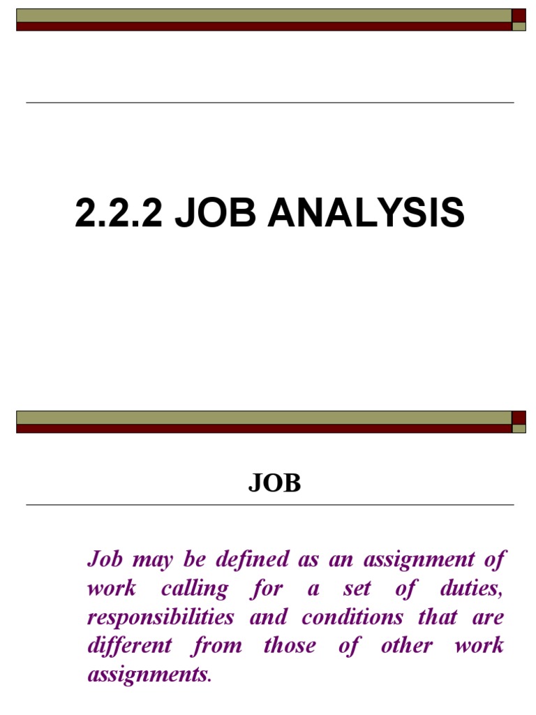 Lecture 3 Job Analysis | PDF | Performance Appraisal | Employment