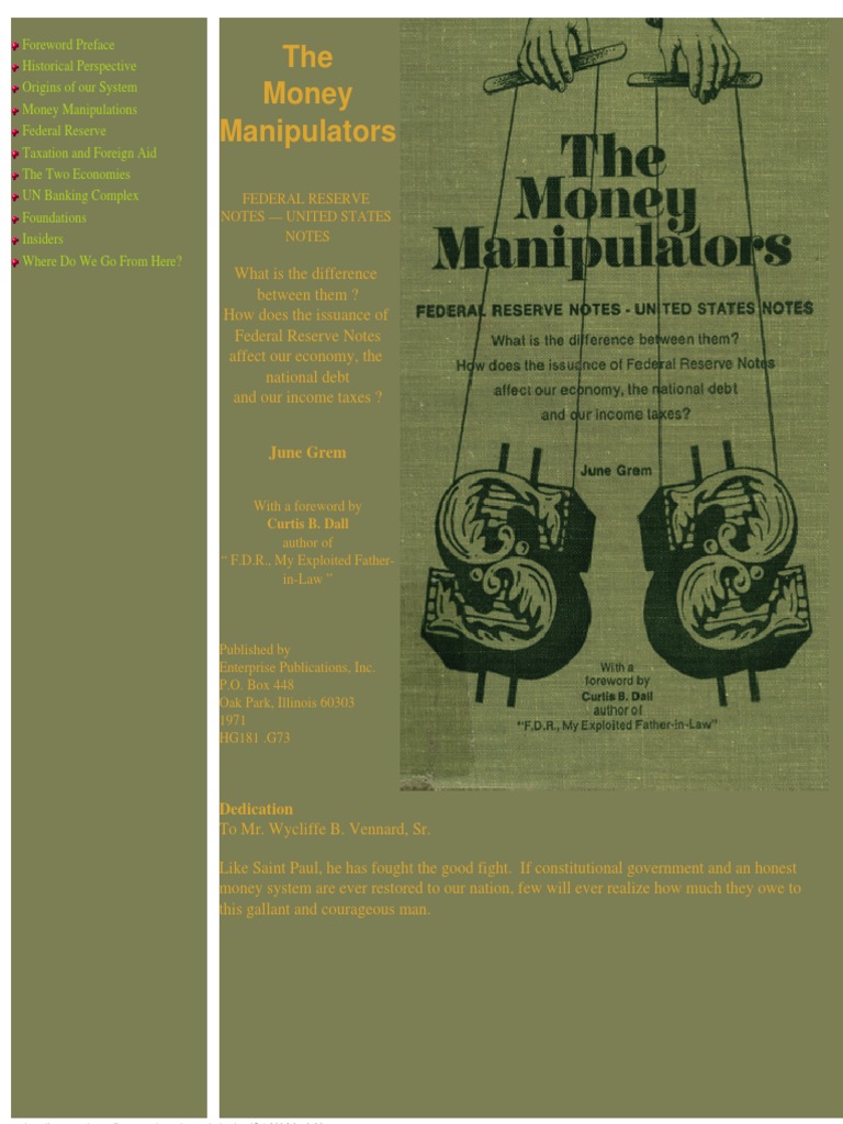 The Money Manipulators PDF | PDF | Castle | Socialism