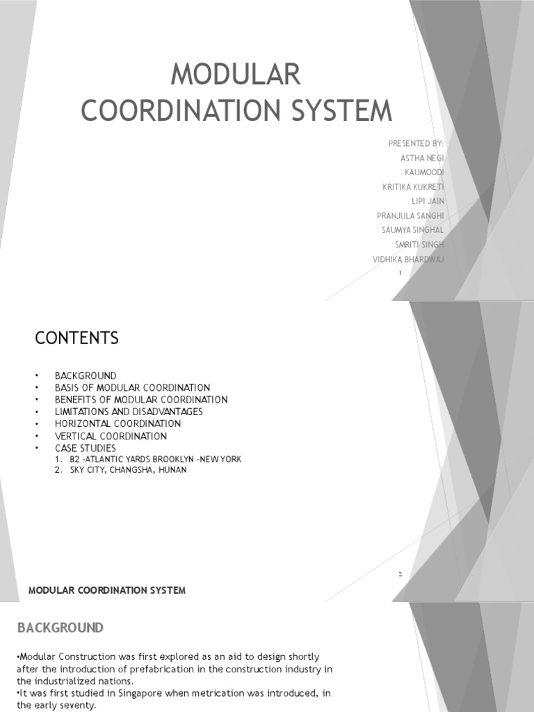 Modular Coordination Group 2 | PDF | Modularity | Nature