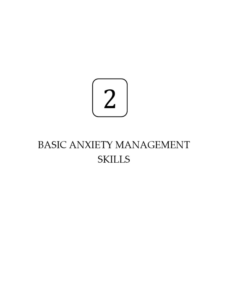 Basic Anxiety Management Techniques | PDF | Mindfulness | Time Management