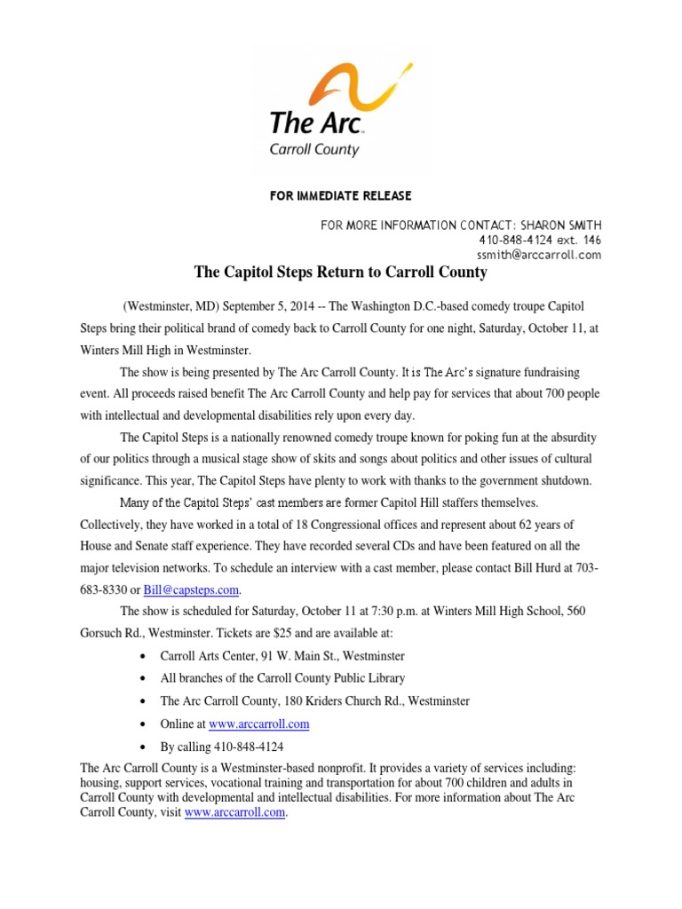 Capitol Steps Press Release | PDF
