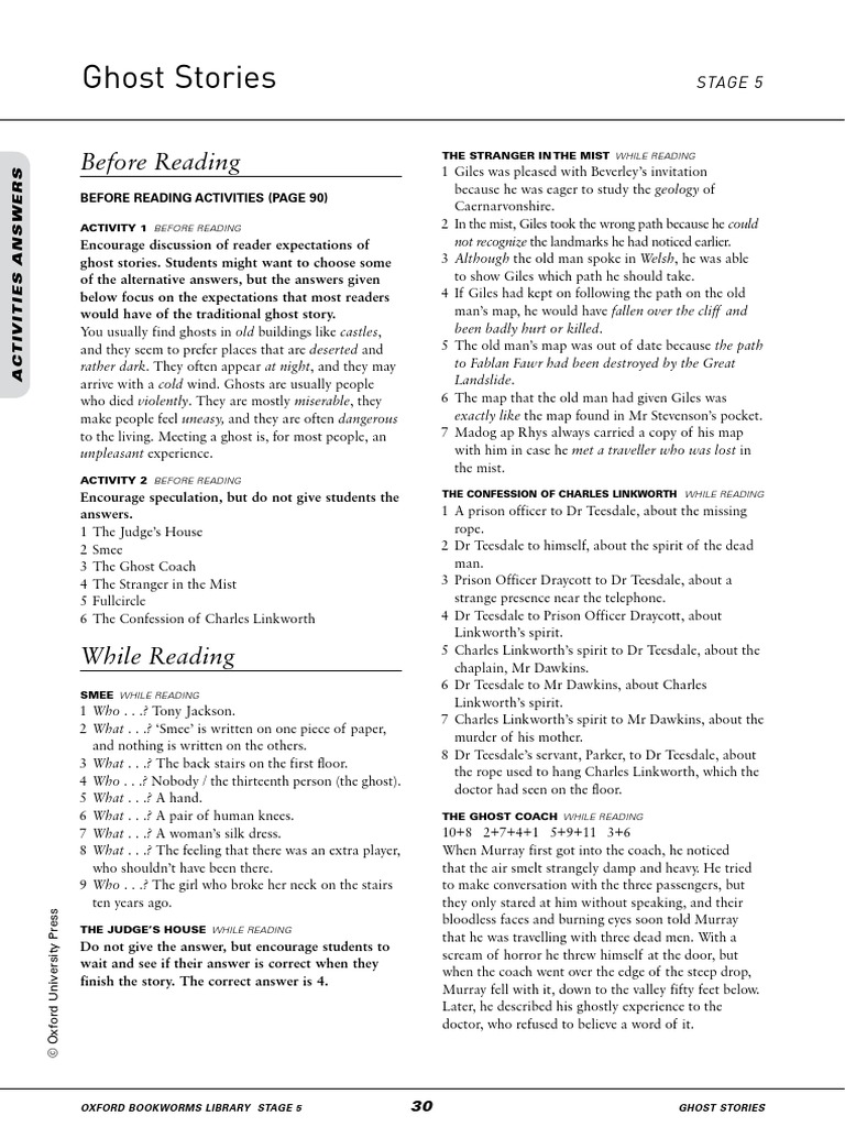 New Ob W Ghost Stories Ans | PDF | Ghosts