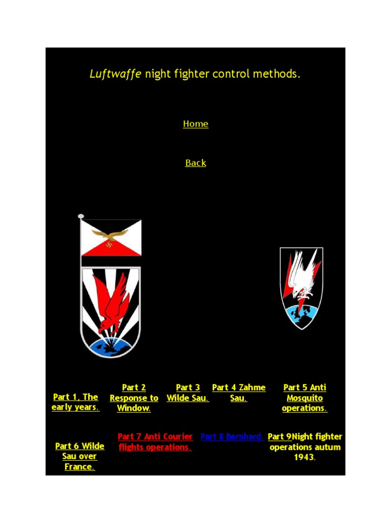 Luftwaffe Night Fighter Control Methods | PDF | Luftwaffe | Aerial Warfare